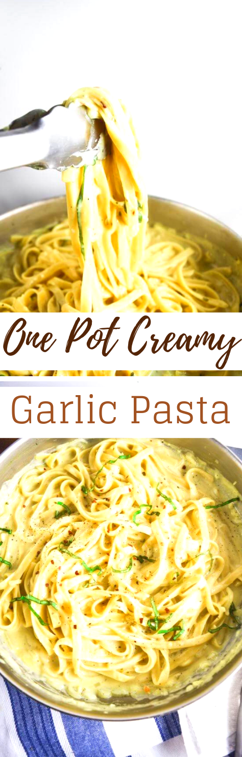 ONE POT CREAMY GARLIC food - Healthy Recipes | Clean Eating