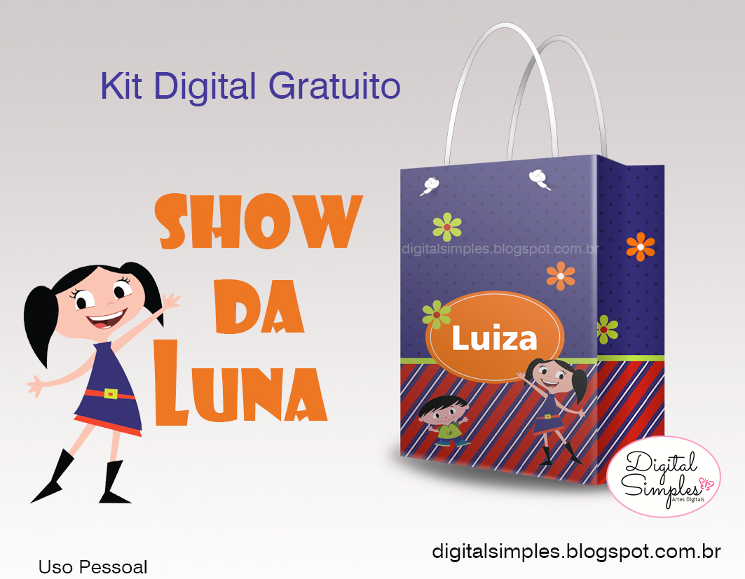 Kit Digital Aniversário Show da Luna para Imprimir - Convites Digitais ...