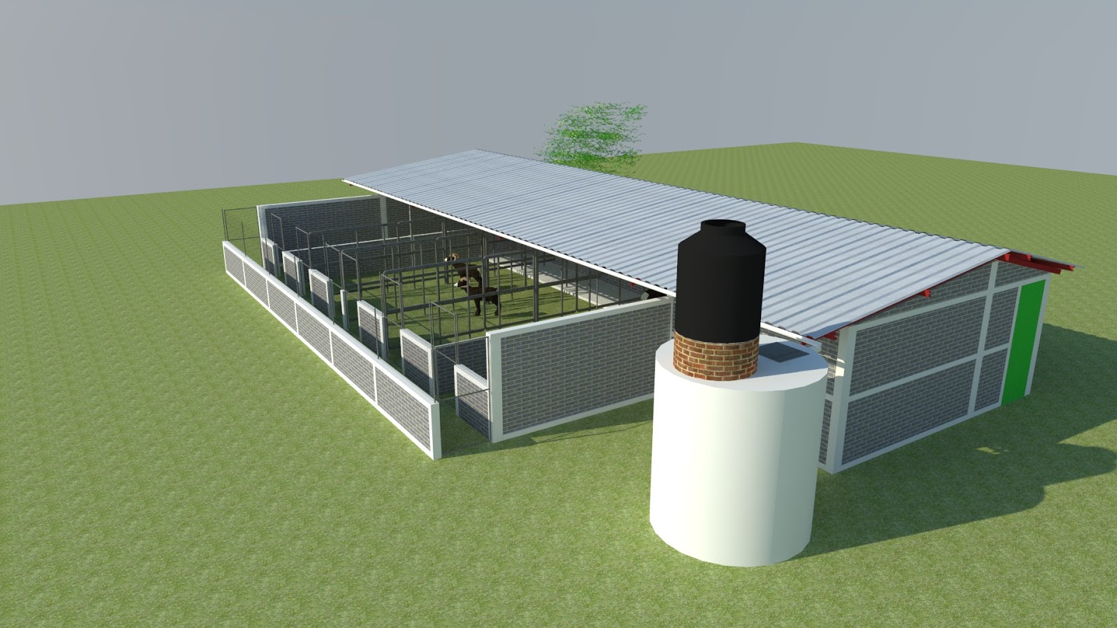 PROGRAMASYMAS: Diseño de aprisco en sketchup. Corral para chivos.