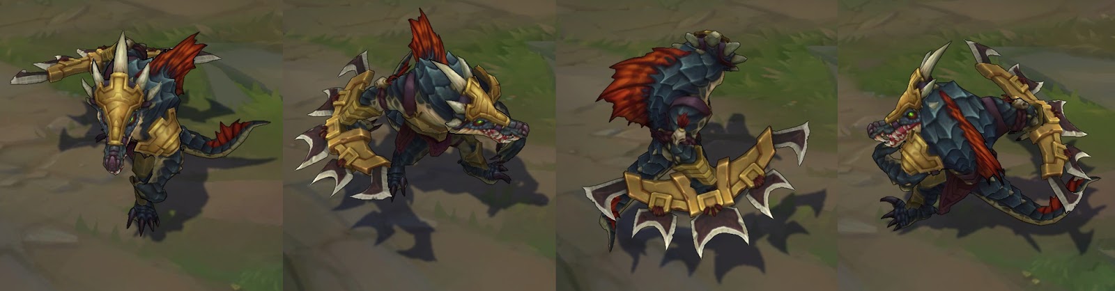 Prehistoric Anivia, Prehistoric Cho'Gath i Prehistoric Renekton ...