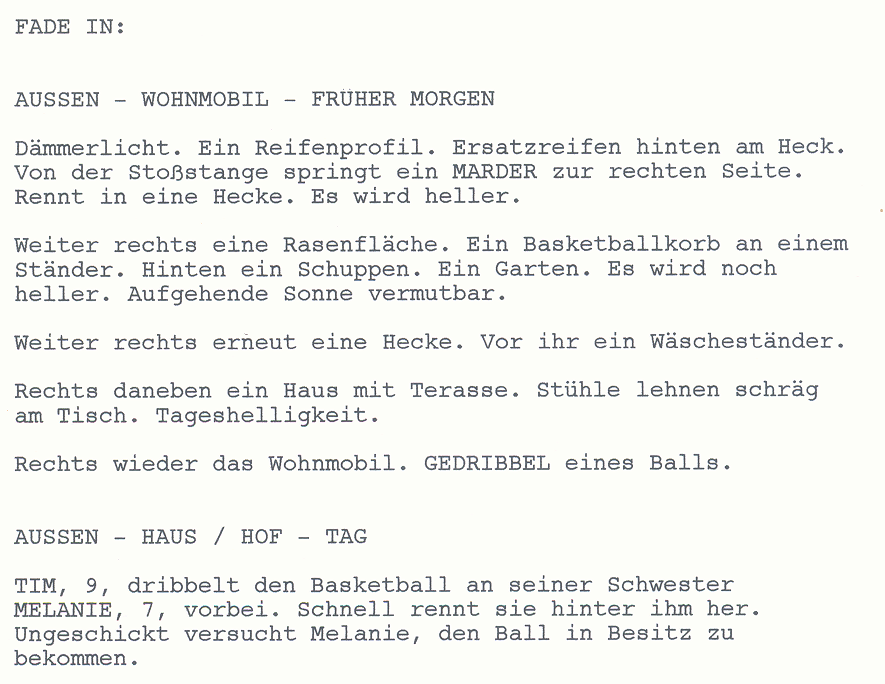 Wissenswerte Informationen für Schriftsteller: Drehbuch Szene – Das ...