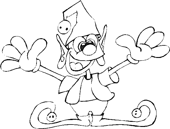 Moş Crăciun la Cluj: Planse de colorat de Craciun