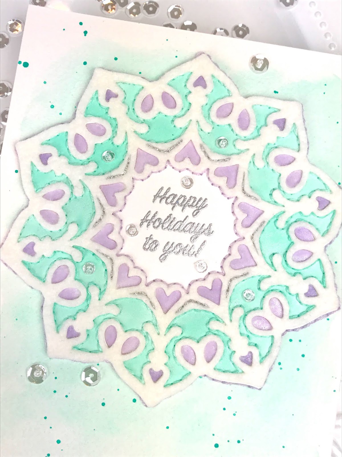 Die Cut Felt Snowflake: Spellbinders Charming Snowflake Doily ...