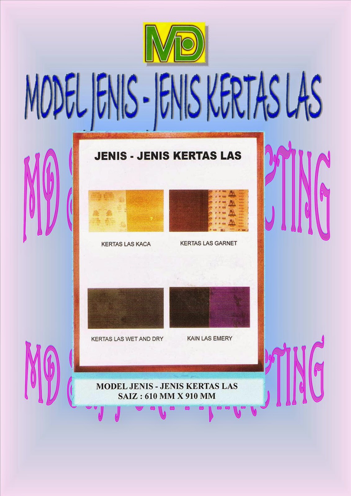 MD SUPPORT MARKETING: MODEL JENIS - JENIS KERTAS LAS