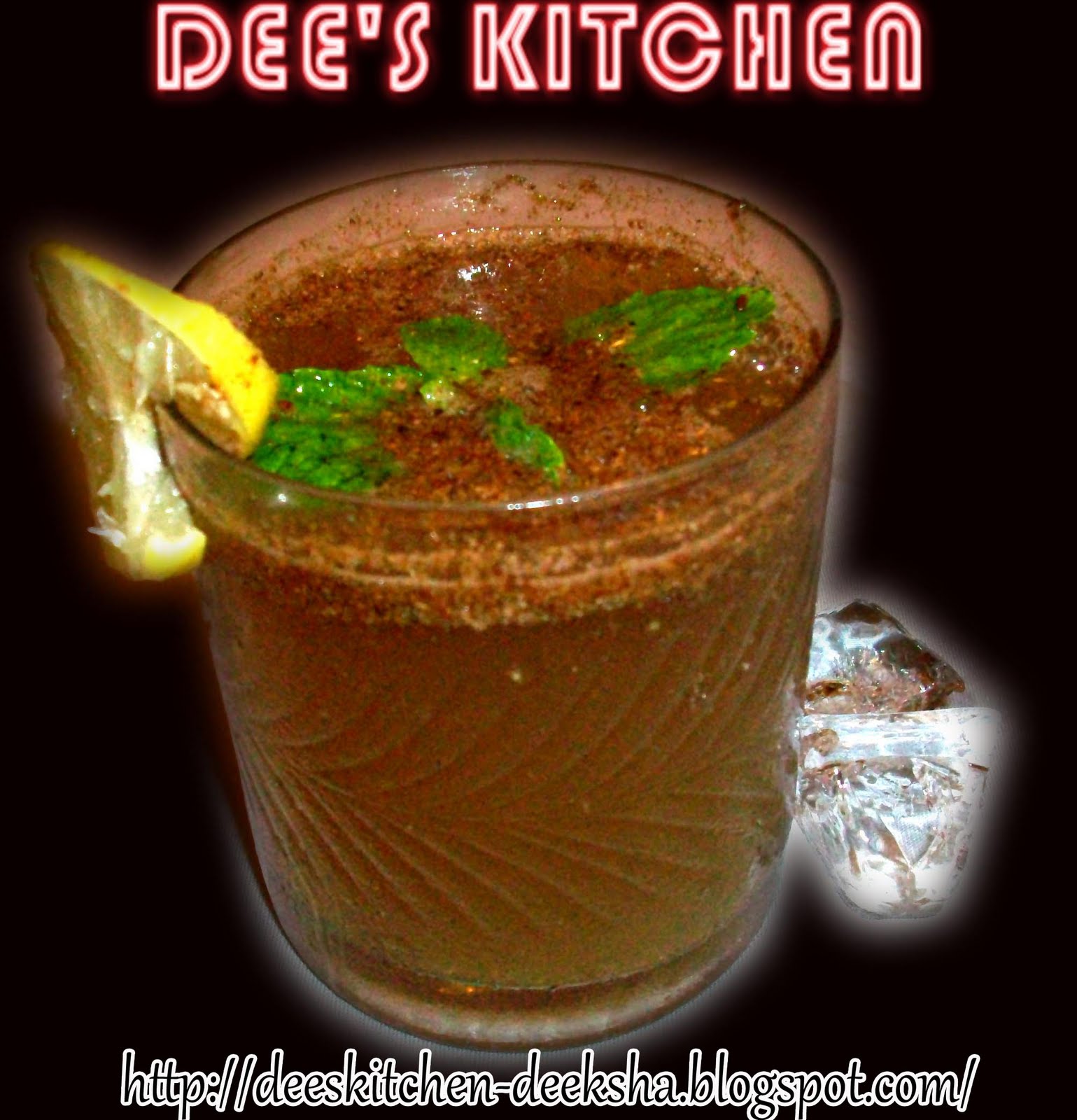 DEE's KITCHEN.: Lemon Masala Soda