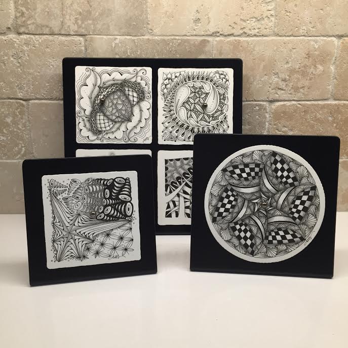 Tickled To Tangle: Debut of my Frames for Zentangle® Tiles