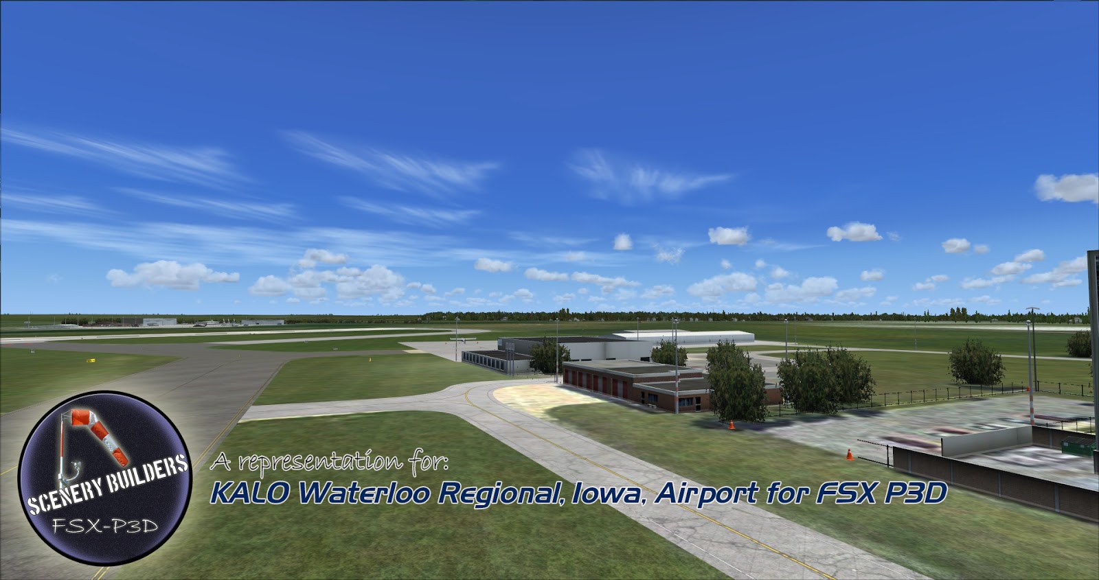 FSX, P3D, MSFS scenerybuilders.: KALO Waterloo Regional Iowa Airport ...