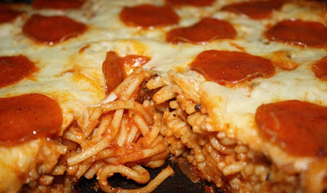 This hearty meatless casserole serves a crowd for very little money ...