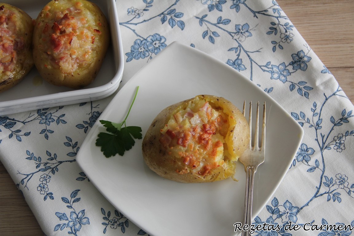 Patatas gratinadas con bacon
