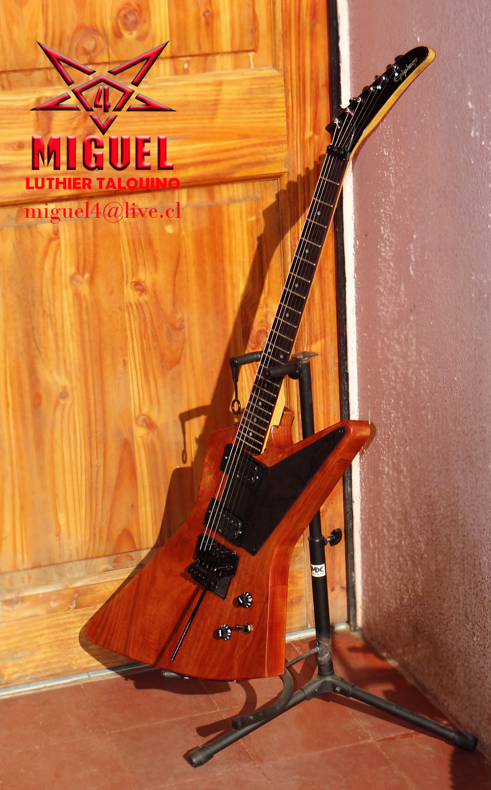 LUTHIER MIGUEL4 - TALCA: GUITARRA ELECTRICA EXPLORER. RESTAURADA Y ...