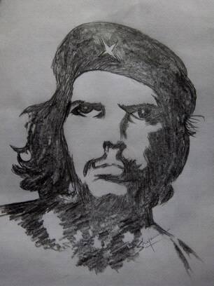 Che Guevara_my pencil draw - SHIJU M DRAWINGS