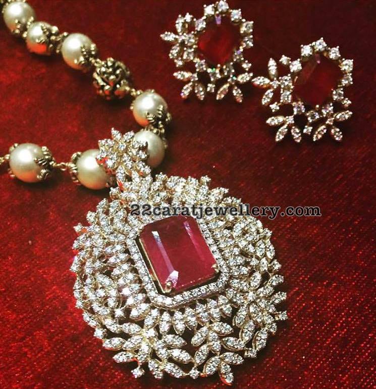 Diamond Pendant and Tops by Parnicaa - Jewellery Designs