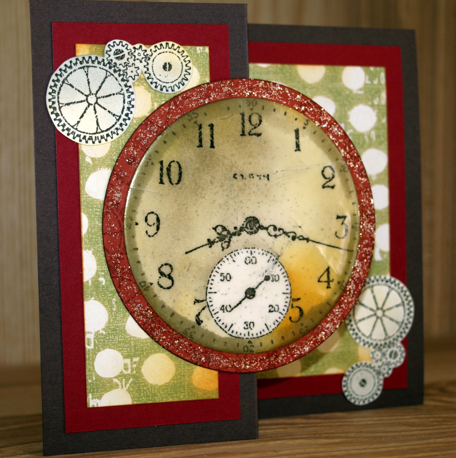 Crafting Becky: Men's Clock Concertina Card