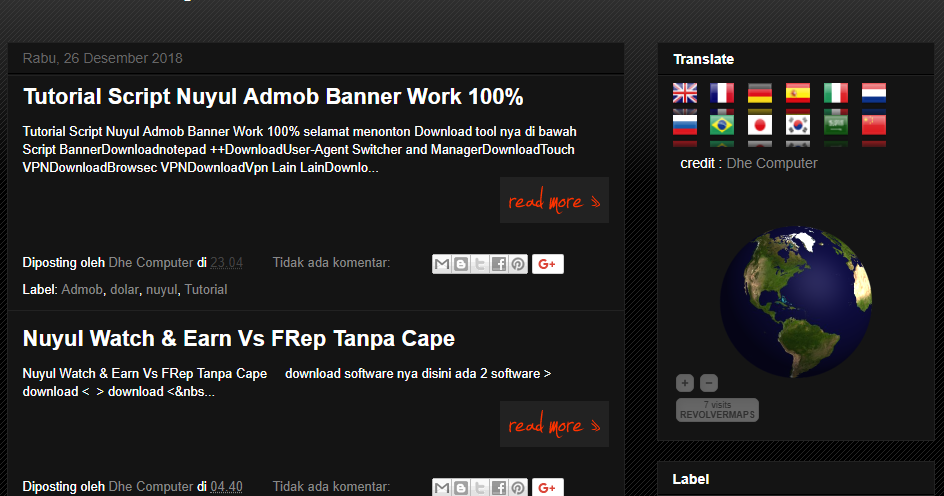 Dhe Computer: Cara Membuat ReadMore Otomatis Menggunakan Icon gambar