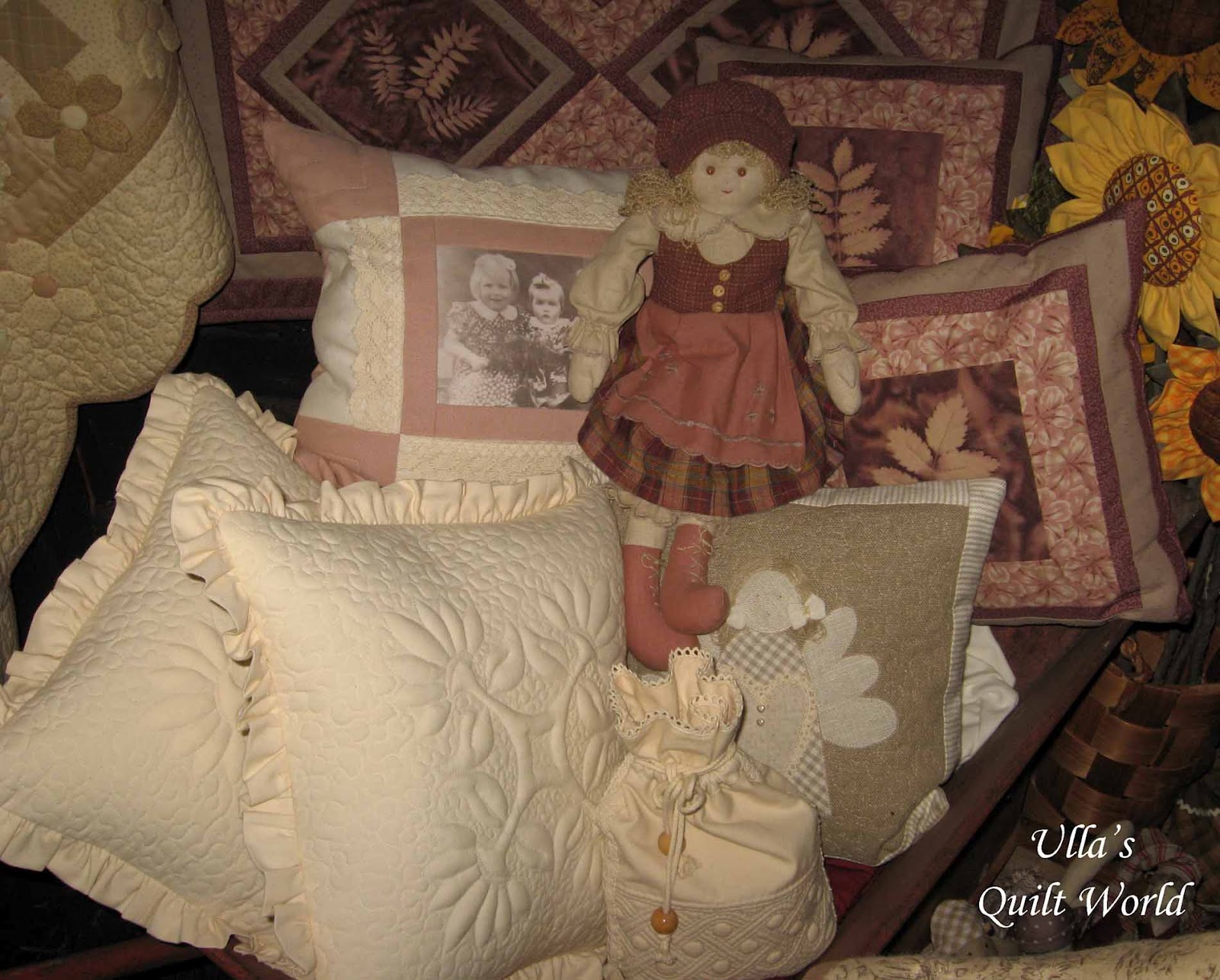 Ulla's Quilt World: Quilt blanket, sun dyed fabric