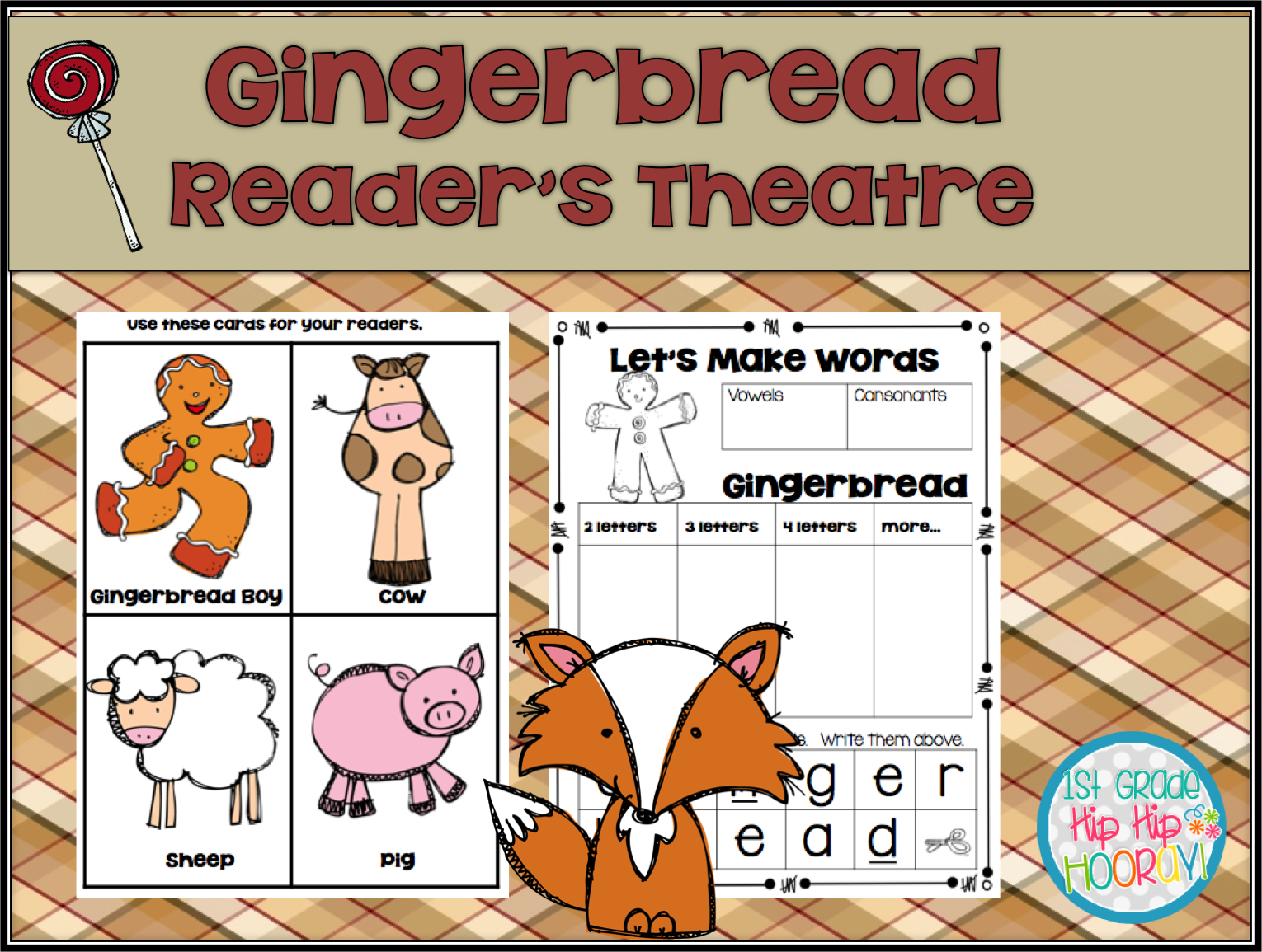 1st Grade Hip Hip Hooray!: The Gingerbread Boy Reader's Theatre
