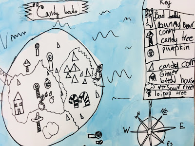 Westside Elementary Art: Cartography.