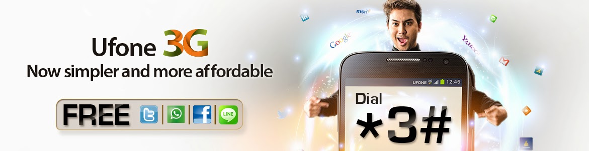 Ufone 3G- Prepaid Tariff