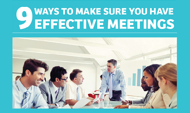 9 Ways to Make Sure You Have Effective Meetings #infographic - Visualistan