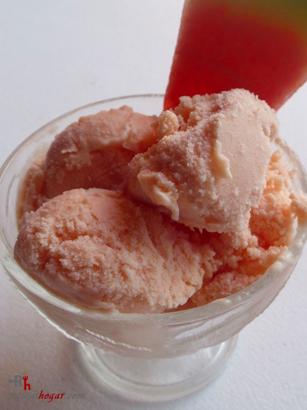 Helado de sandía - Receta de cocina casera