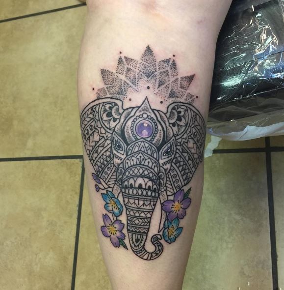 150+ Cool Calf Tattoos For Men (2020) Side, Inner Sleeves Designs ...