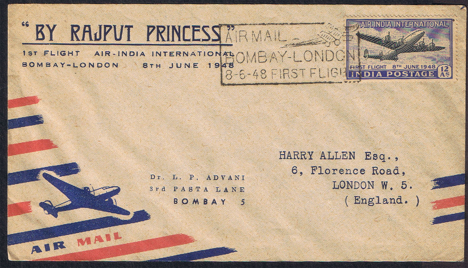 Aero-philately: Air India First Flight Covers