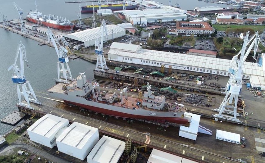 DEFENSE STUDIES: Navantia Launches New Tanker Ship for the Royal ...