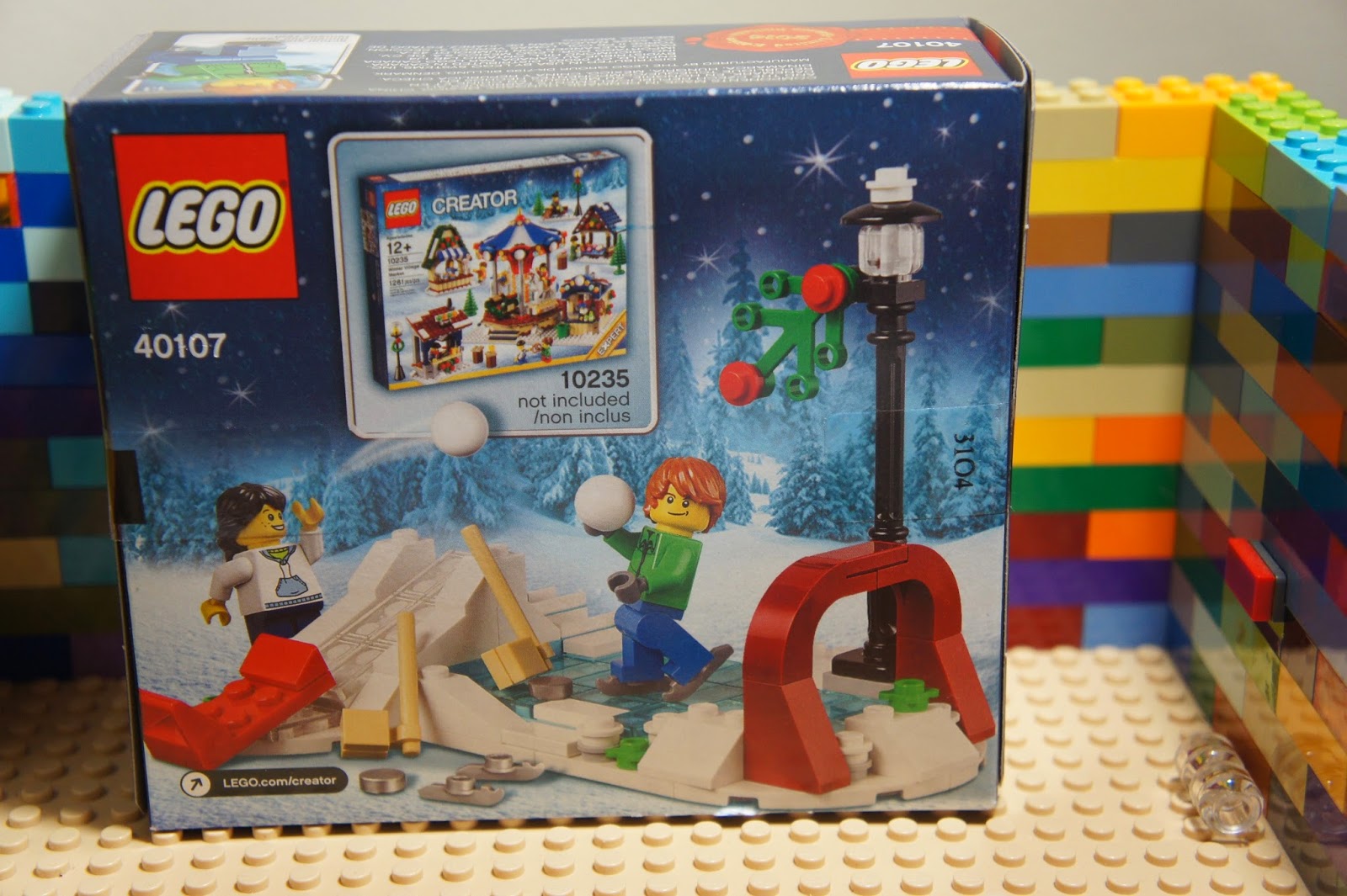 LEGO 40107 Creator ICE SKATING RINK Boxed Minifigure Set Christmas ...