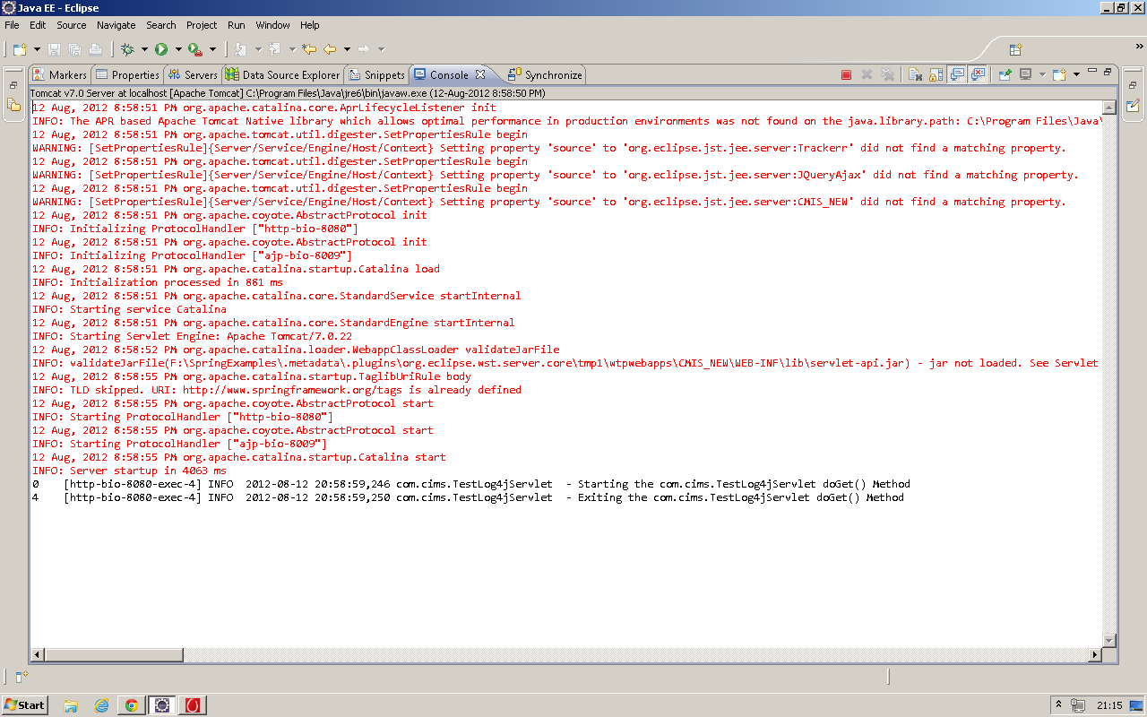 Blog::: JvmNotFoundException: Log4j Tutorial : Configure Log4j In a web ... Blog::: JvmNotFoundException: Log4j Tutorial : Configure Log4j In a web ...