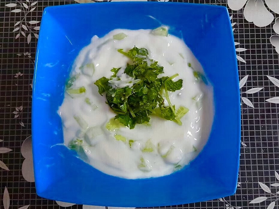 Jelsar Cuisines: Cucumber Raita / Curd Raita without Onion