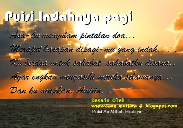 Ide 33+ Puisi Pagi