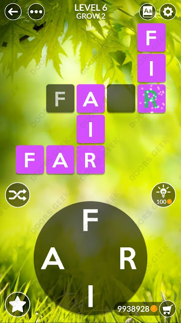 Wordscapes Level 6 Answers ~ Doors Geek