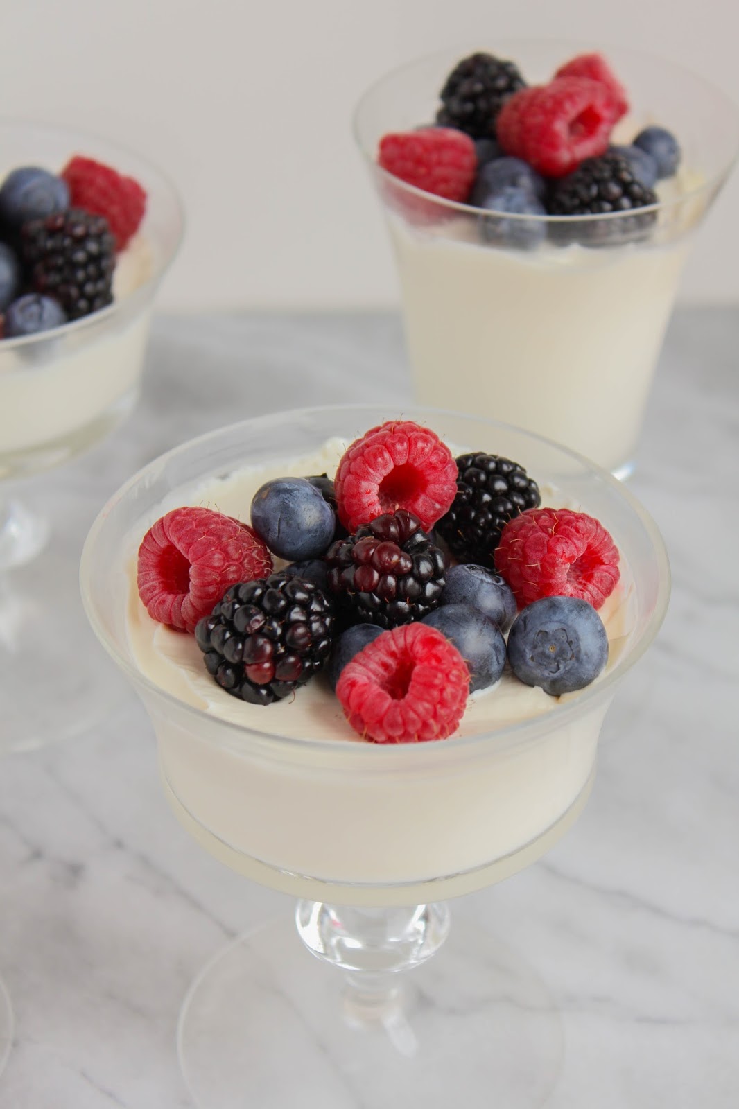 Panna Cotta with Fresh Berries #SundaySupper
