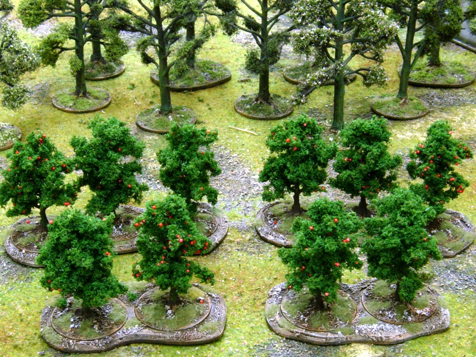 Wargaming with Silver Whistle: TREES, ORCHARDS & BUILDINGS