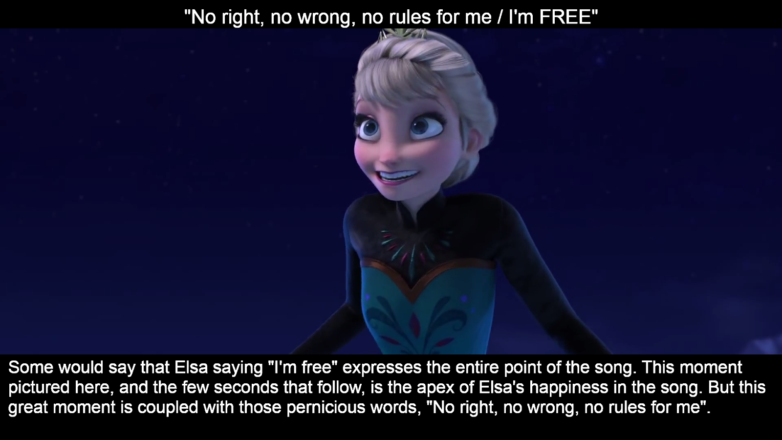 NaClhv: Elsa's facial expressions during "Let It Go", in Disney's "Frozen"