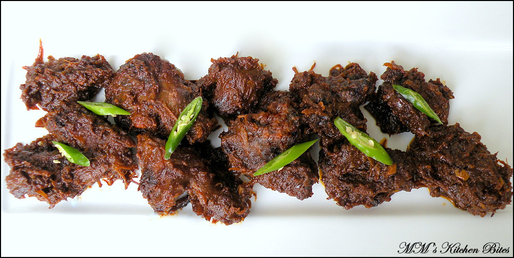 MM's Kitchen Bites: Dry Fried Mutton..labour of love