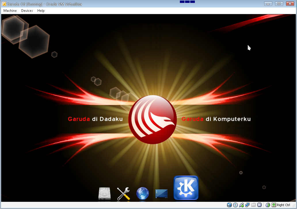 5.Garuda OS siap booting.