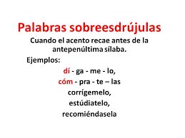 El mundo de la Literatura: PALABRAS SOBREESDRÚJULAS