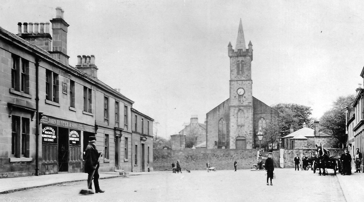 Tour Scotland: Old Photographs Broad Street Denny Scotland