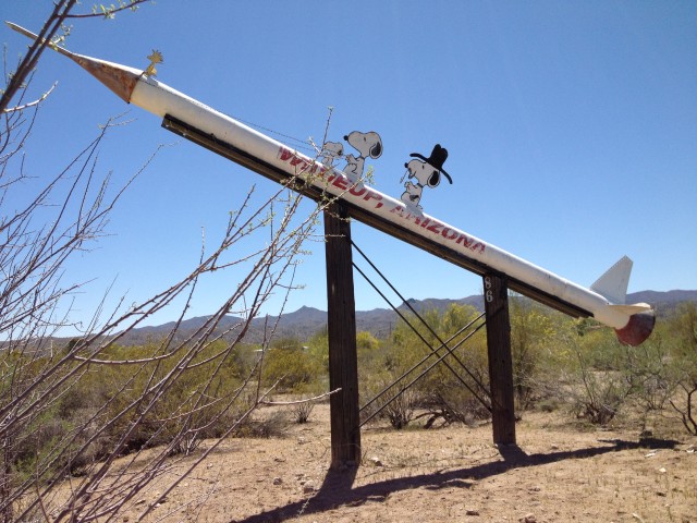 Postcards And Road Trips: Snoopy In Wikieup, Arizona