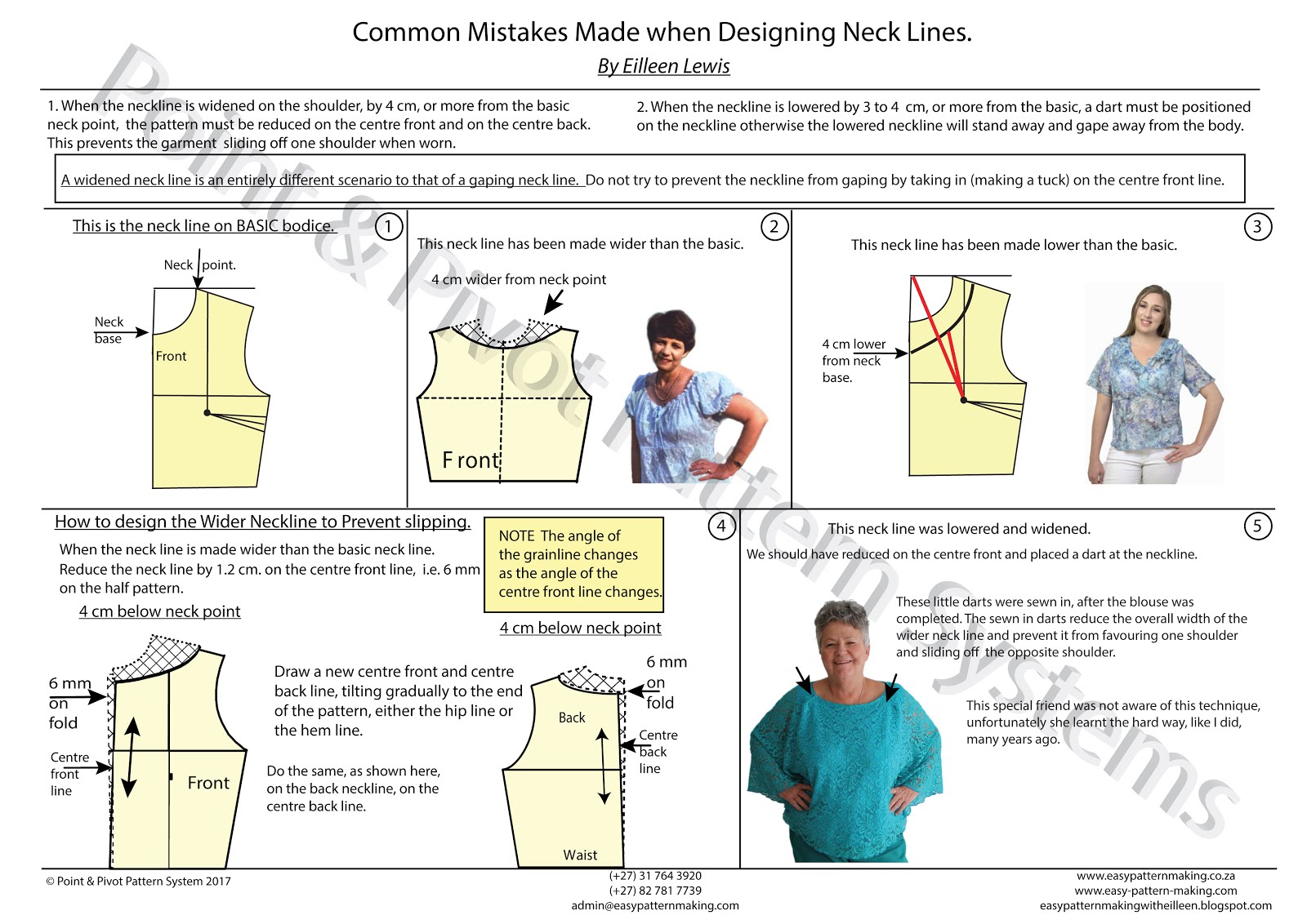 Pattern Making Techniques Tip 4 - Common Mistakes Made When Designing ...