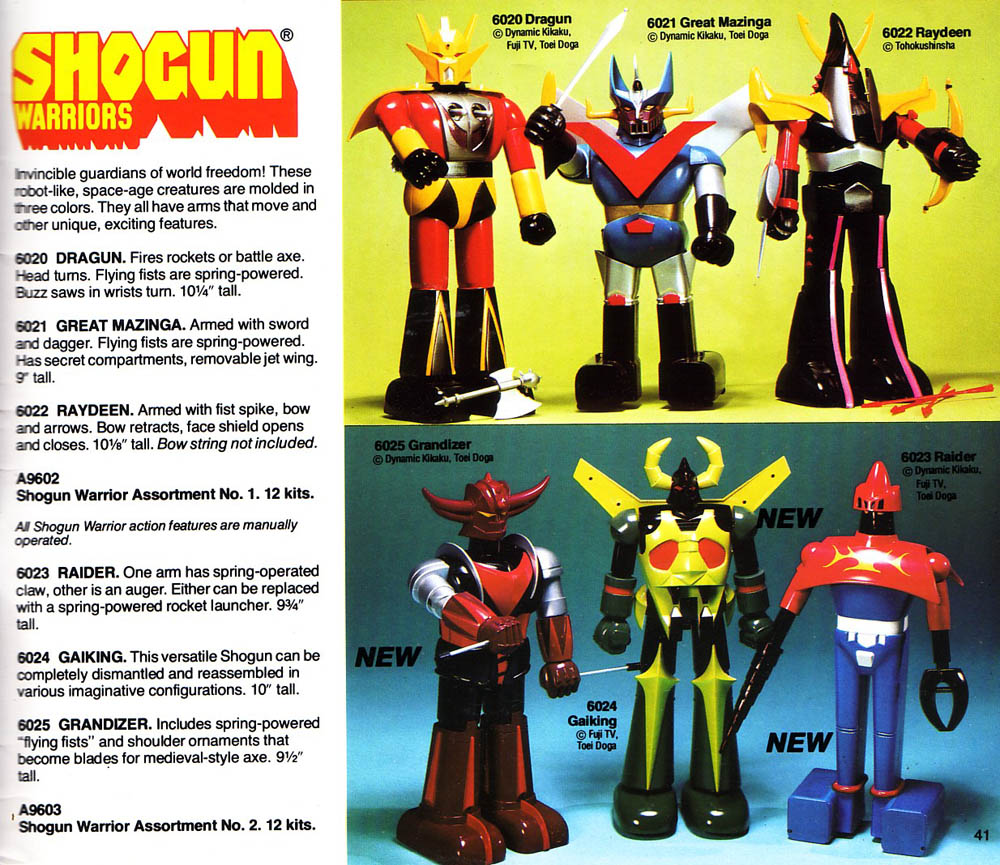 Mid-May Updates - Shogun Warriors Kits and Coloring Book | Shogun Warriors