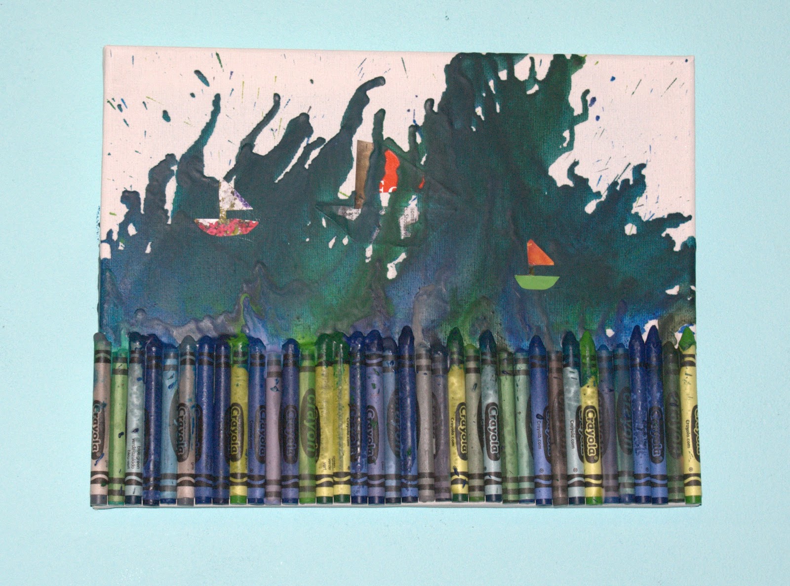 Taming the Goblin: Melted Crayon Painting