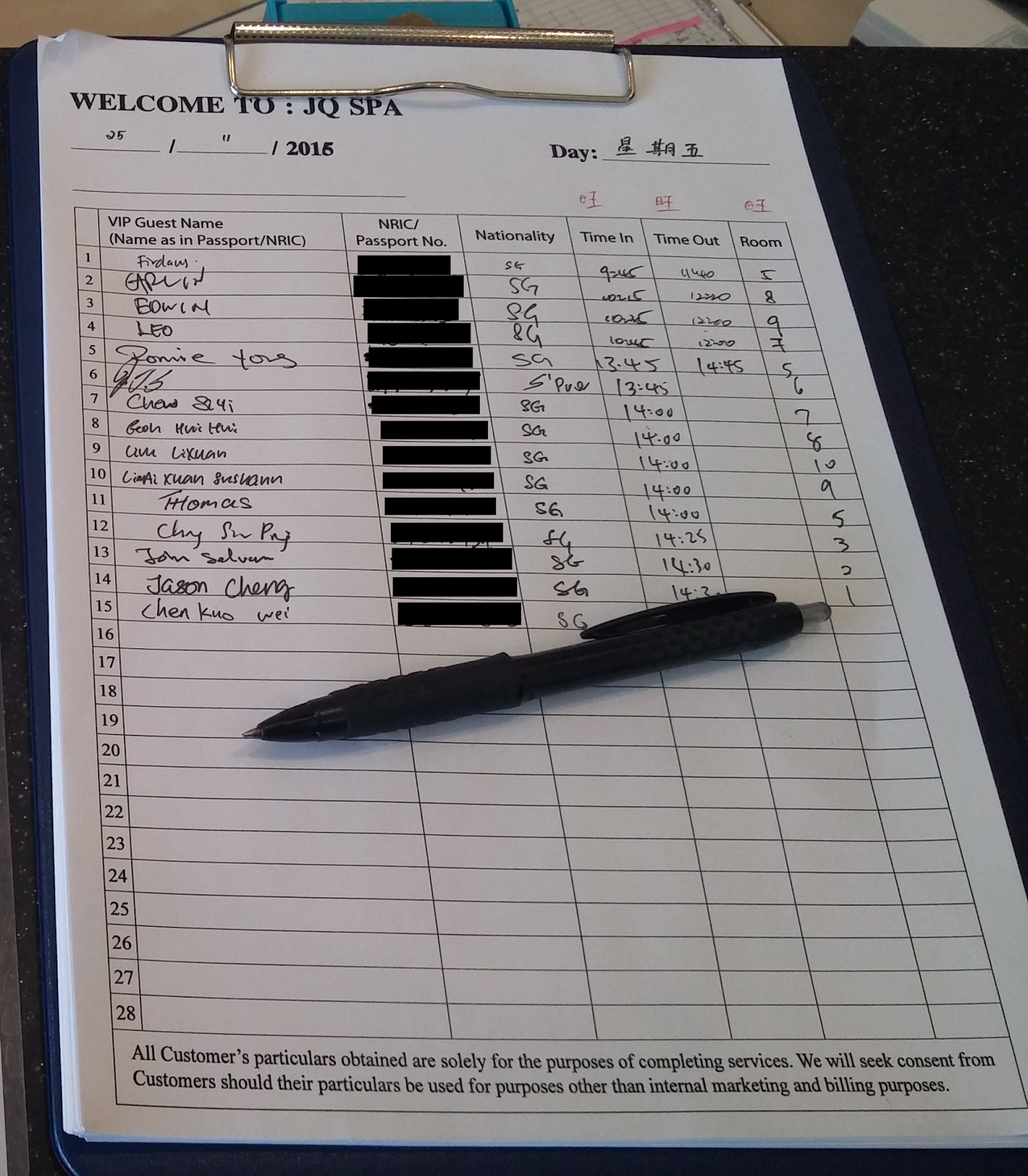 _JQ Spa Visit_: Spa Reservation and Reception Experience