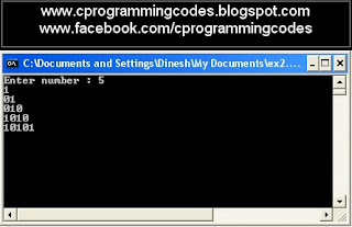 C Programming | Computer | Ms-Excel: 0 and 1 Triangle