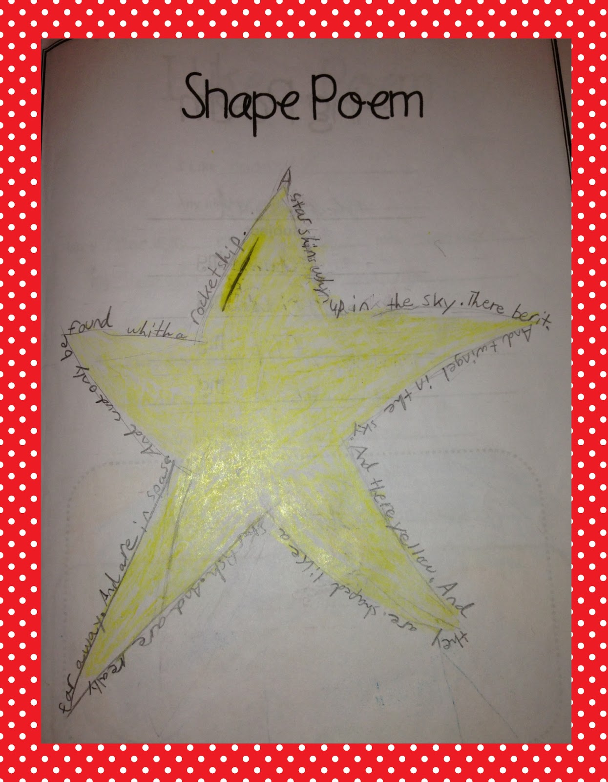 Star Shape Poems