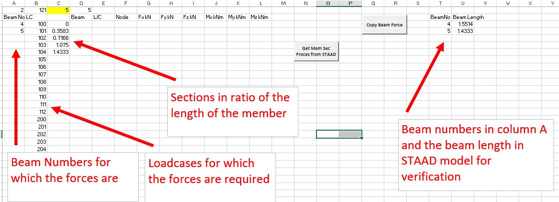 OpenSTAAD and Excel: February 2018