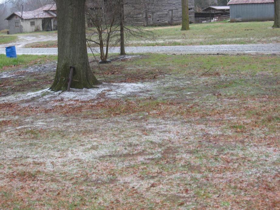 It is snowing and sleeting right now... ~ The Knight Shift