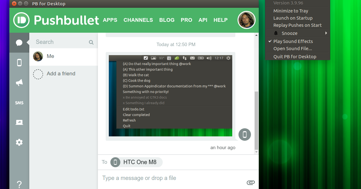 `PB For Desktop`: Cross-Platform Desktop App For Pushbullet (Supports Android Notification ...