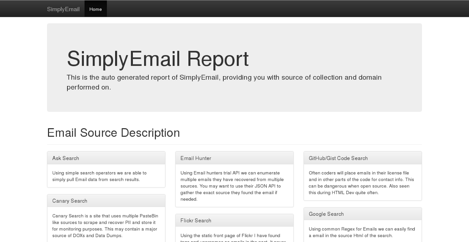 SimplyEmail - Email Recon Made Fast And Easy, With A Framework To Build On